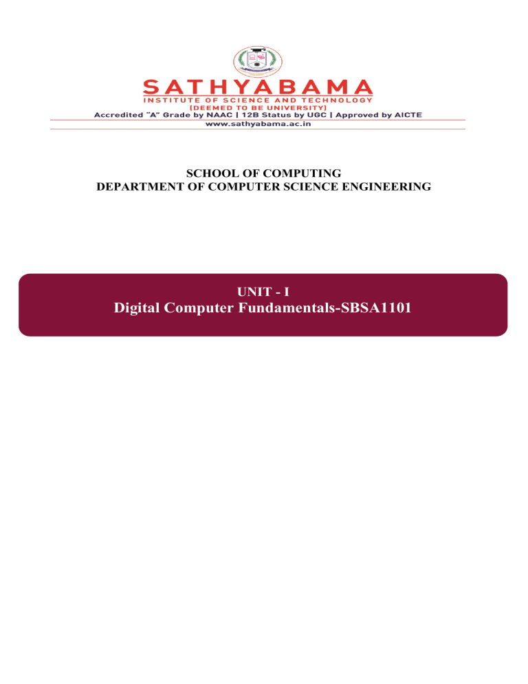 digital computer note