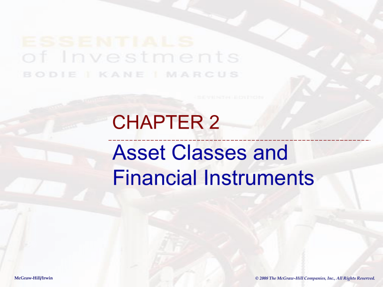 Asset Classes And Financial Instruments