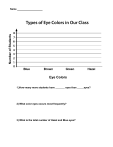Eye Color Graph Worksheet: Elementary Math