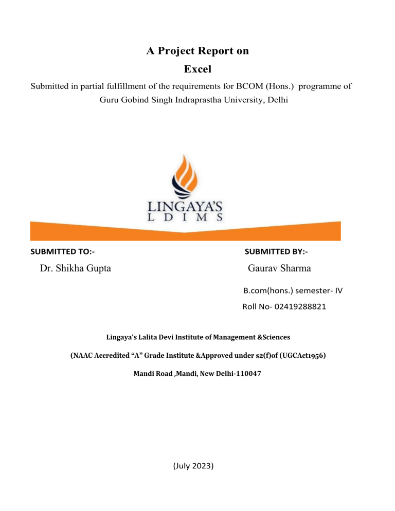 Excel All Function Presentation