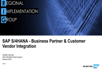 SAP S/4HANA Business Partner & Customer Vendor Integration