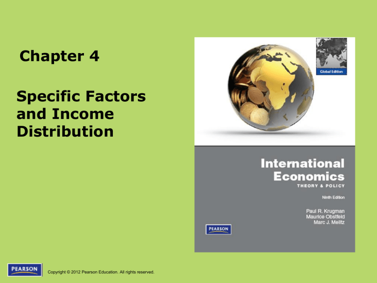 Specific Factors & Income Distribution: International Economics