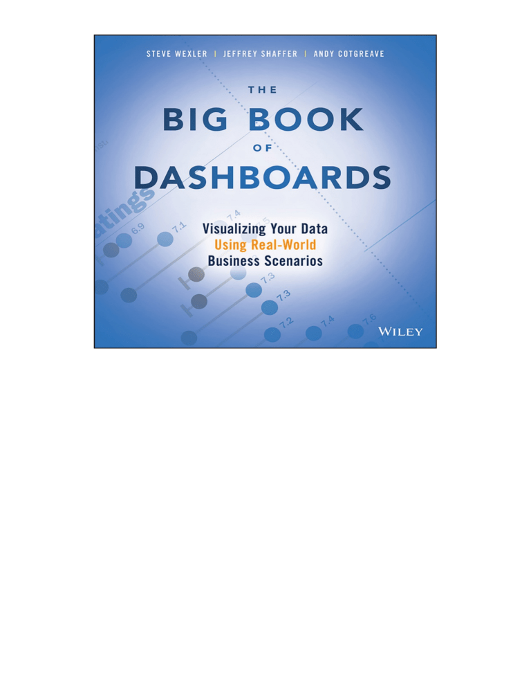 The Big Book of Dashboards Visualizing Your Data Using Real-World ...