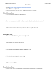 Psychoactive Drugs & Mouse Party Worksheet