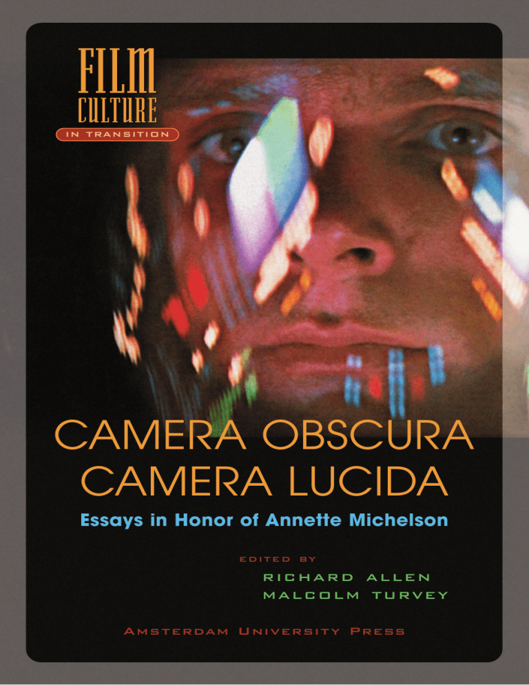 Allen Richard Turvey Malcolm Camera Obscura Camera Lucida Essays in ...