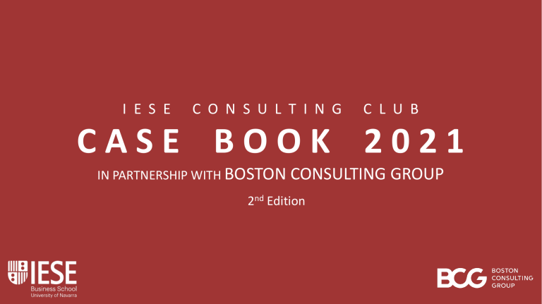 6.IESE Case Book 2021 in partnership with BCG