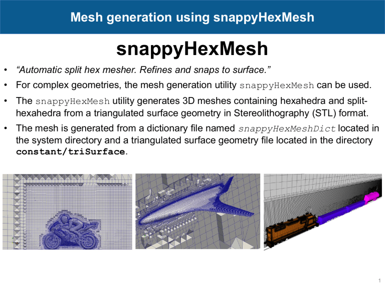 meshing OF SHM