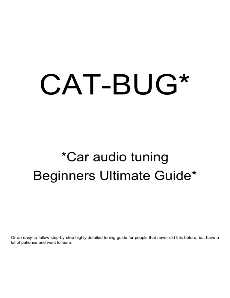 CAT-BUG.pdf · version 1