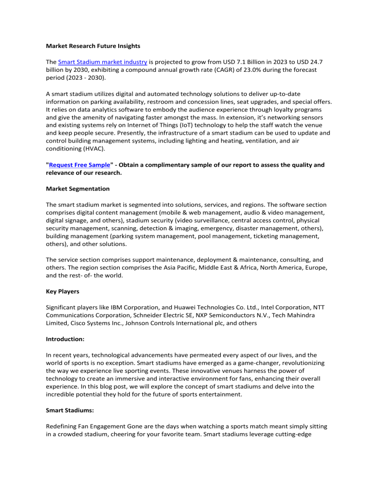 Smart Stadium Market