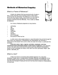 Historical Inquiry: Frame of Reference & Facts