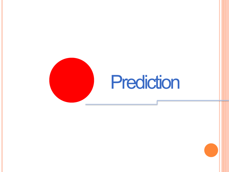 Regression Analysis Prediction Regression Analysis Prediction