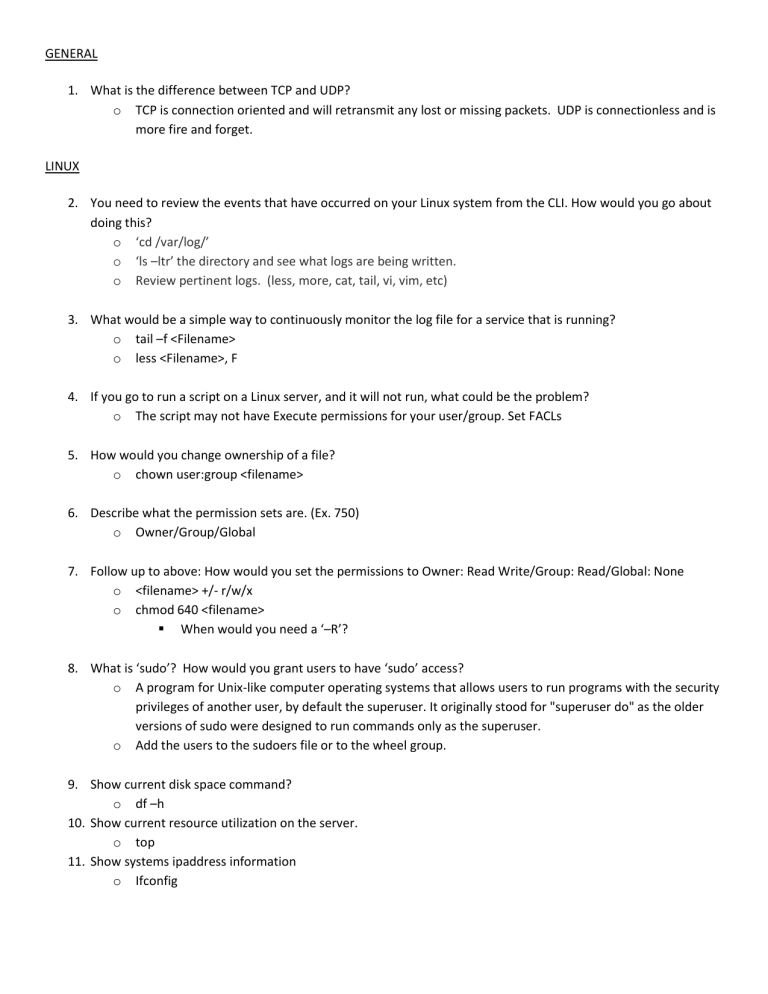 Interview Questions