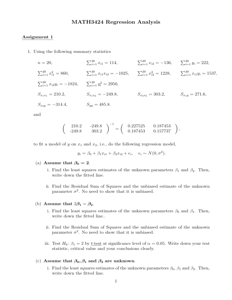 Regression Analysiss