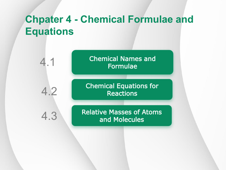 Ch04 Chemical Formulae And Equations XDF Version 