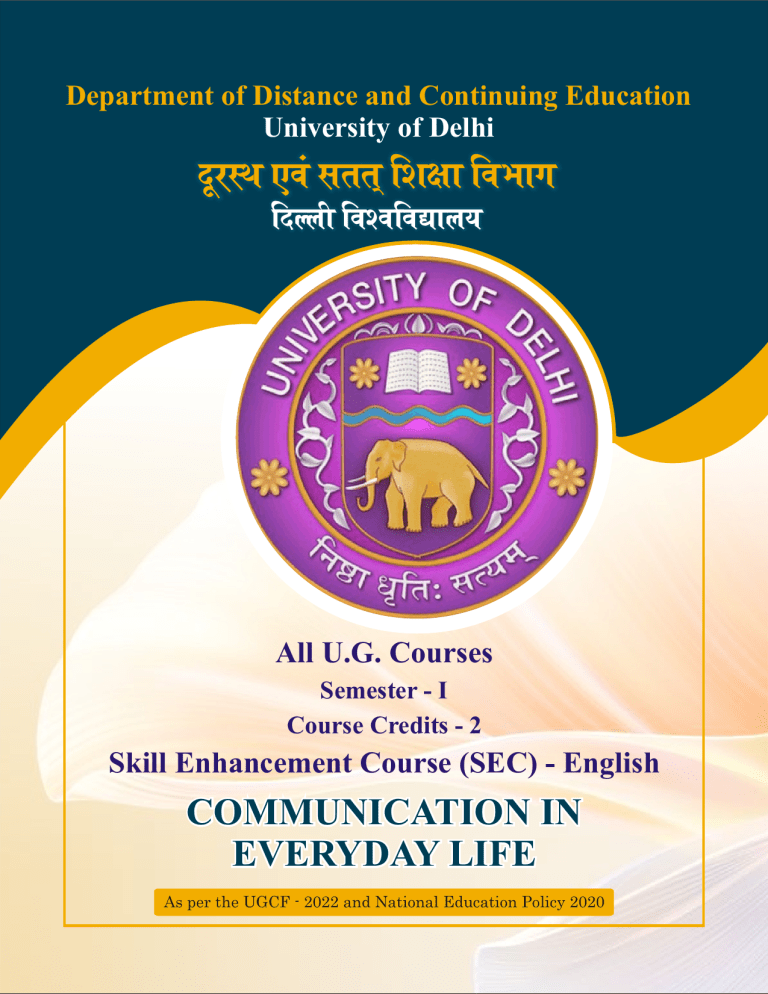 English Communication In Everyday Life 1 