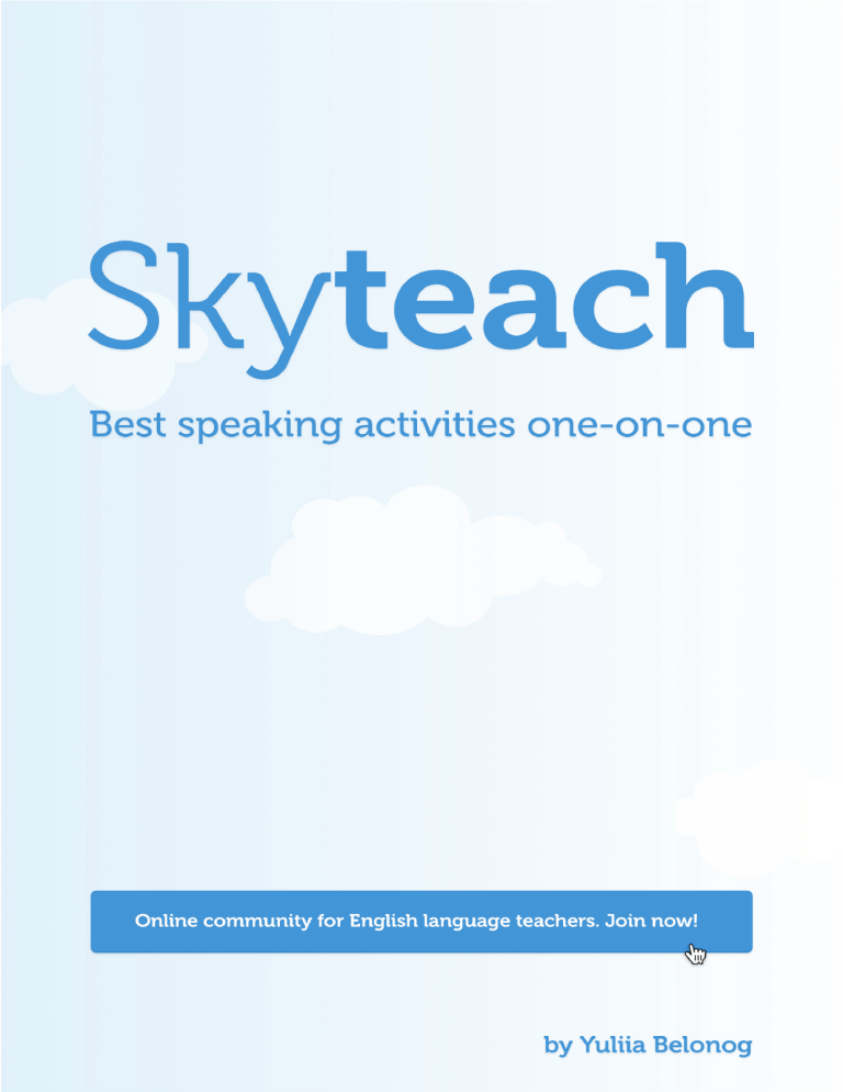 Speaking Activities for One-on-One English Lessons