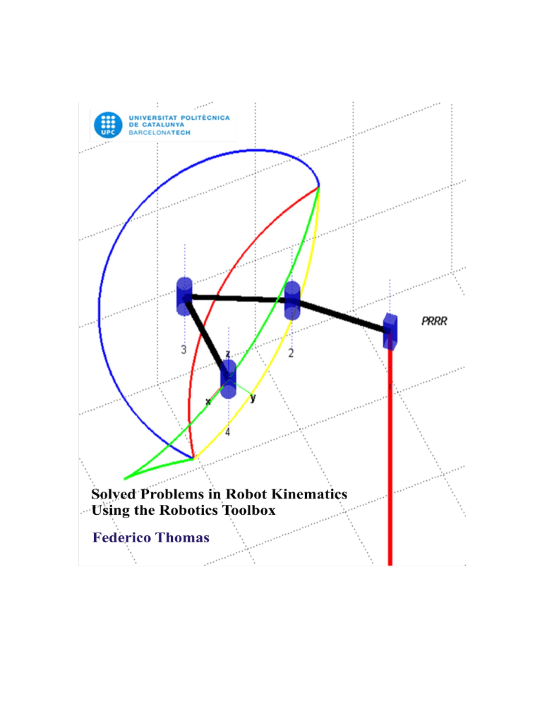 Robot Kinematics Problems with MATLAB
