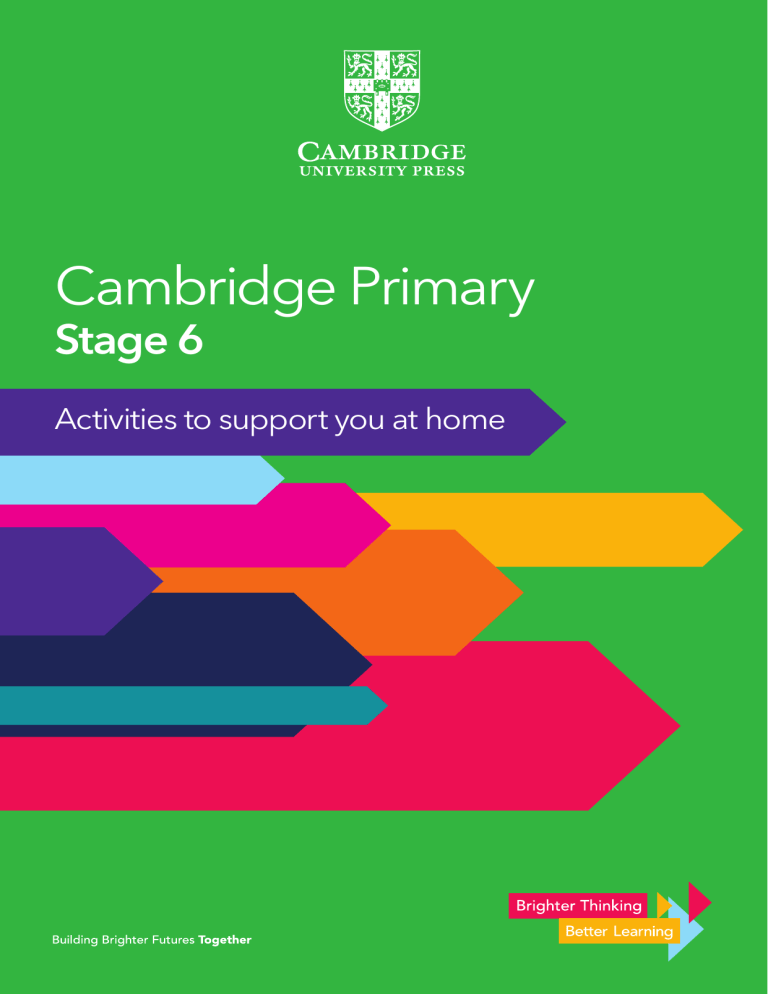 cambridge primary stage 6 worksheets activities to support y