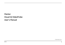 Mentor Visual iQ VideoProbe User Manual