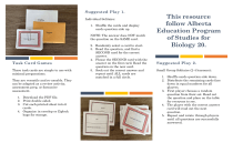 Biology 20 Digestive System Task Cards