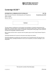 Cambridge IGCSE ICT Mark Scheme 2023
