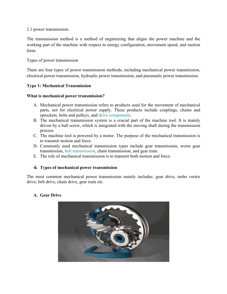 Mechanical Power Transmission: Types & Analysis