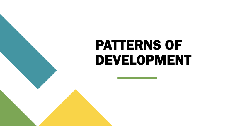Patterns of Development in Writing