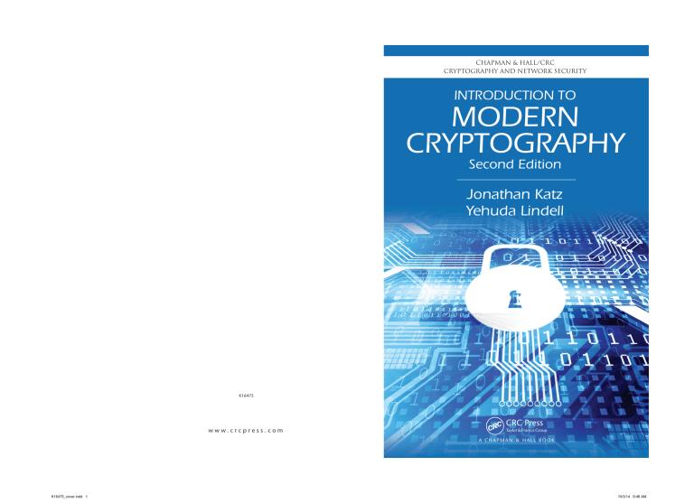Introduction to Modern Cryptography, 2nd Ed.