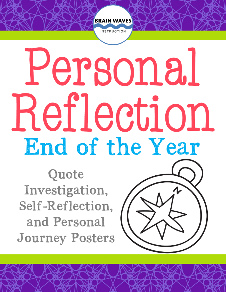 End of Year Reflection Activities: Journey & Quotes