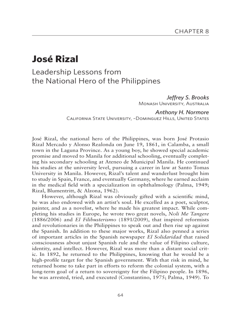 José Rizal: Leadership Lessons
