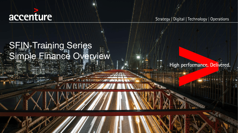SAP Simple Finance Overview: S/4HANA Training Series