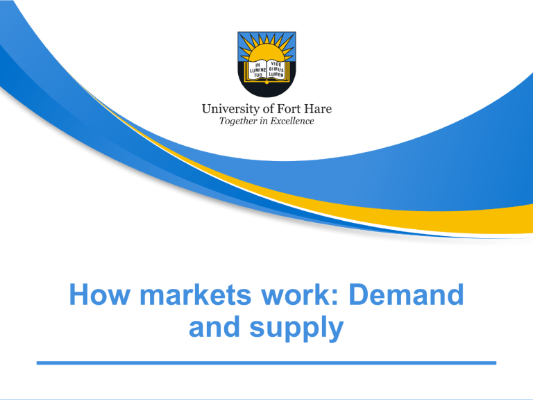 Supply and Demand: How Markets Work