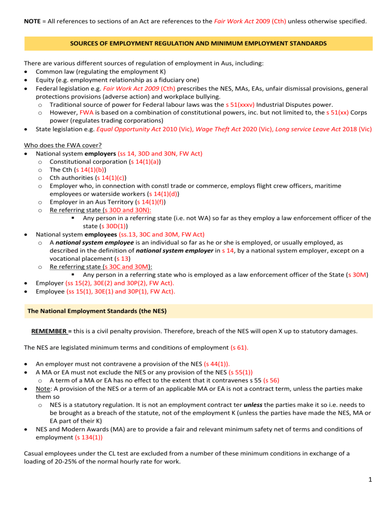 LAW4132 - Exam notes
