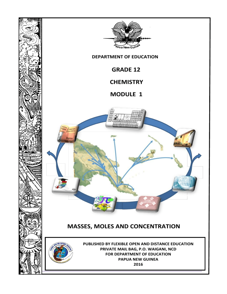 Chemistry 1 (Grade 12)