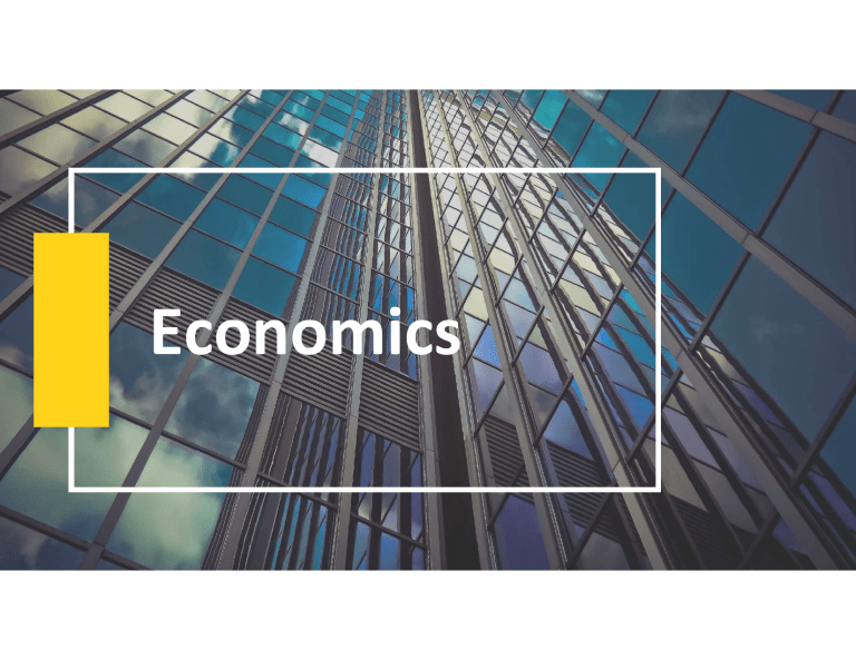 Economics Learning Materials: Demand, Supply, Markets