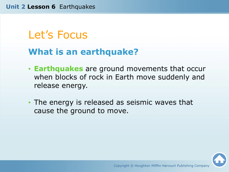 Earthquakes: Definition, Causes, and Effects