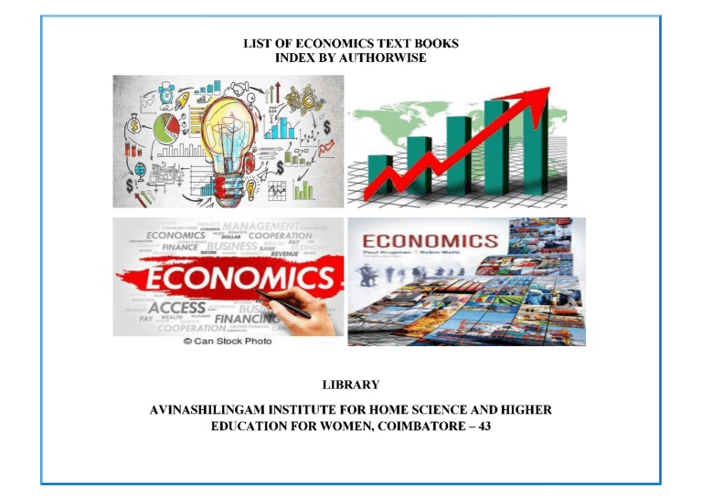 Economics Text Books