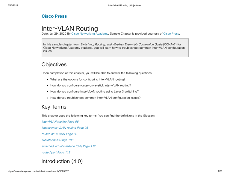 Inter-VLAN Routing: Configuration & Troubleshooting