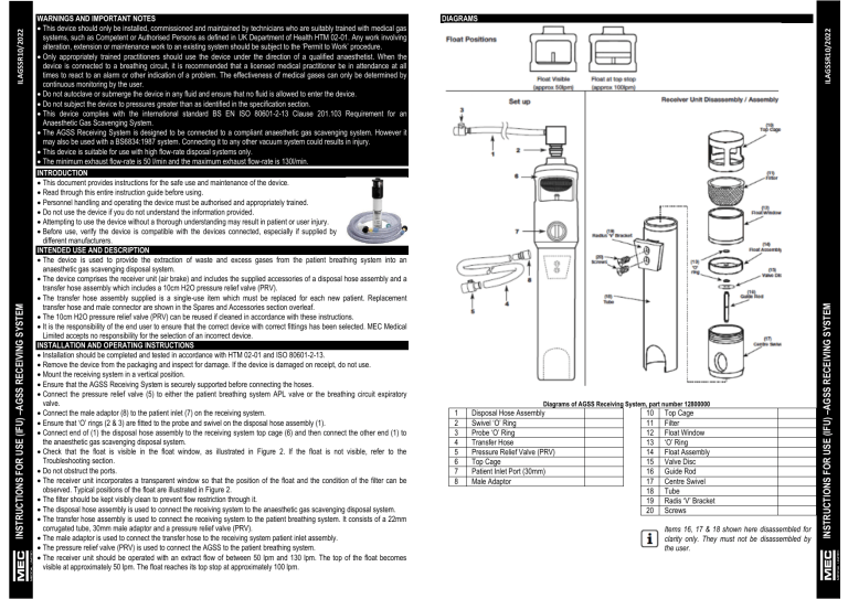 AGSS Receiving System Instruction Manual