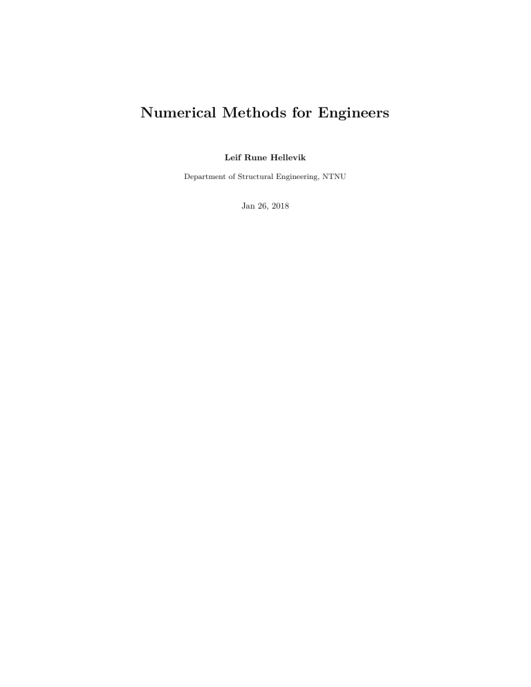 Numerical Methods for Engineers