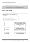 Cambridge Science 7 Diagnostic Test: Earth & Space