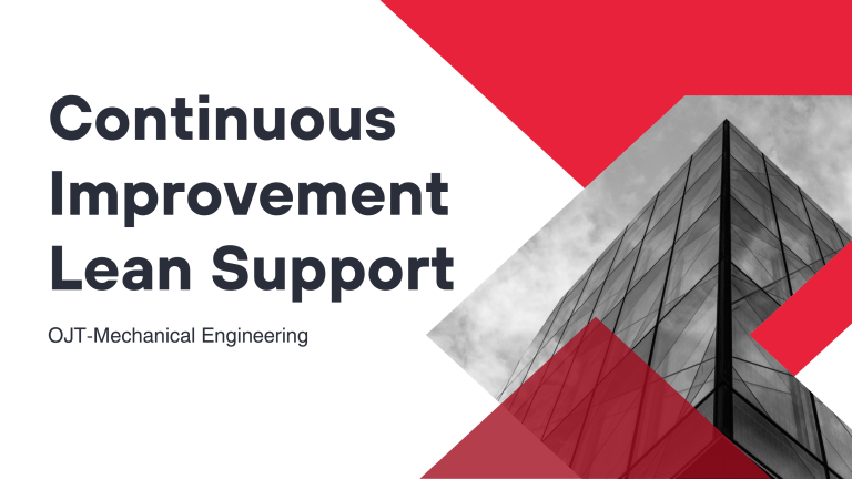 Continuous Improvement & Lean Support Presentation