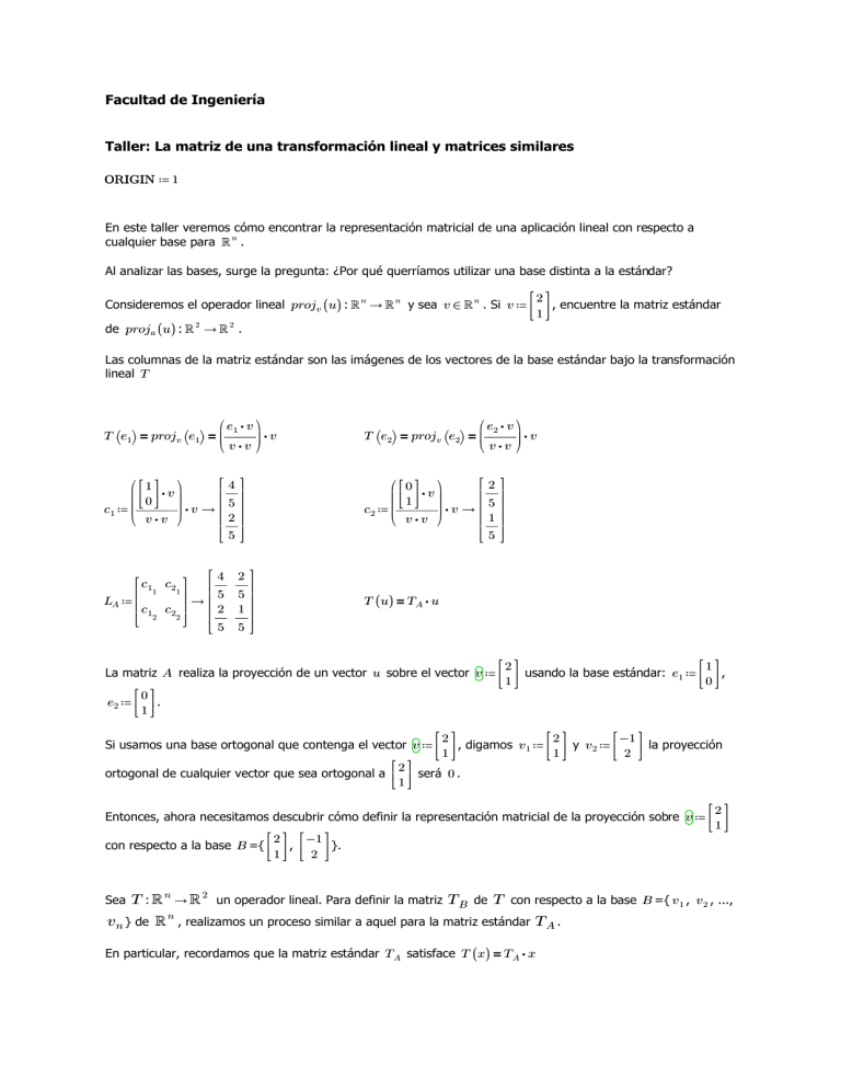 Lineárne transformácie a matice