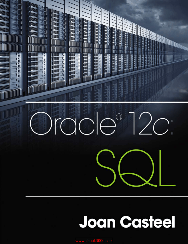 Oracle 12c SQL Textbook