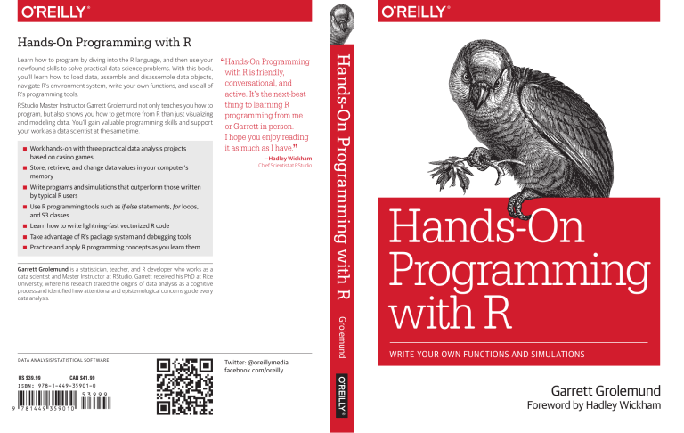 Hands-On Programming with R Textbook