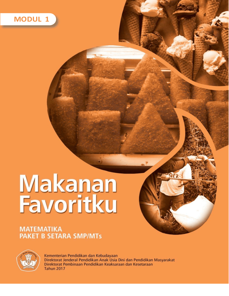 Modul Matematika Paket B: Makanan Favoritku