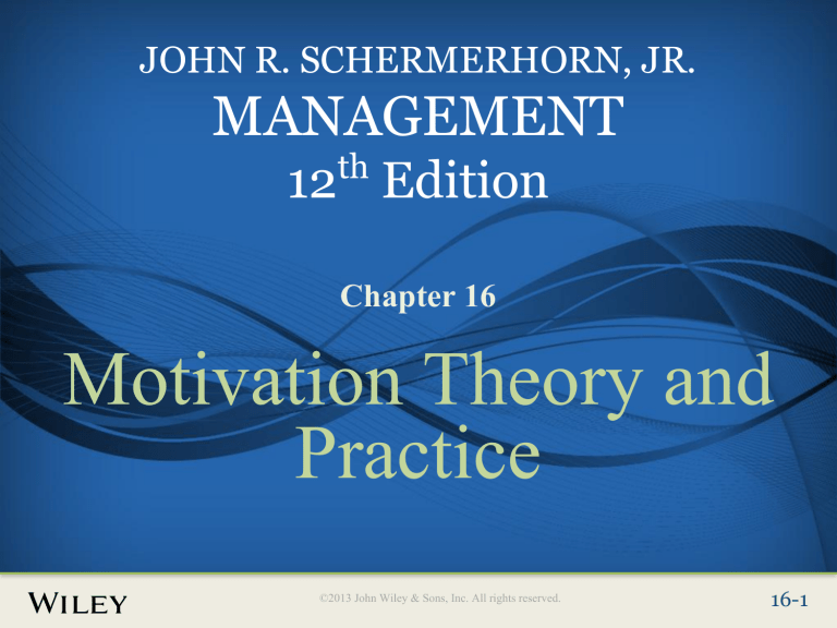 Motivation Theory and Practice Presentation