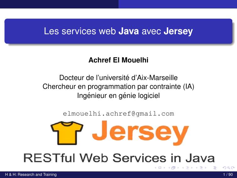 Java Web Services with Jersey Presentation