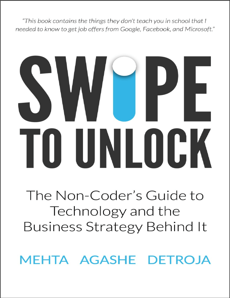 Swipe to Unlock: Tech & Business Strategy for Non-Coders