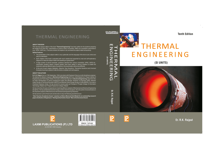 Thermal Engineering Textbook